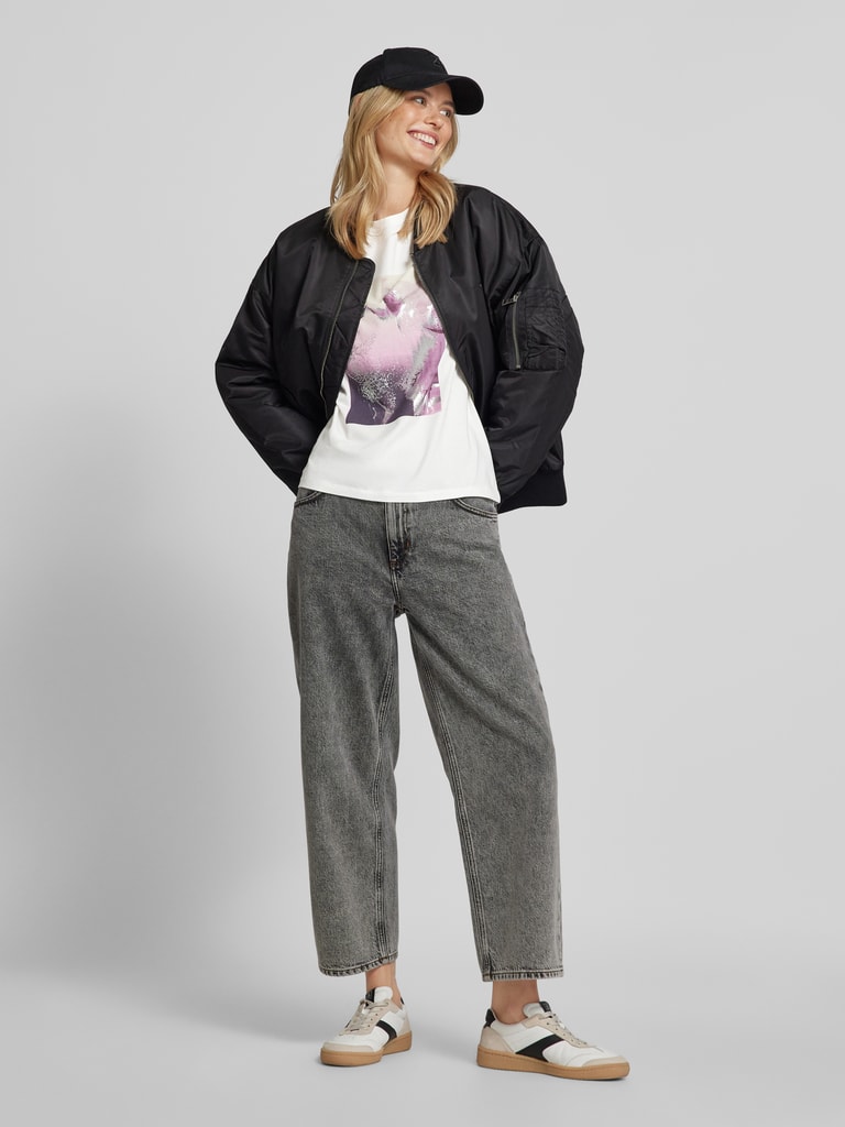 comma T-Shirt mit Label-Print (weiss) online kaufen