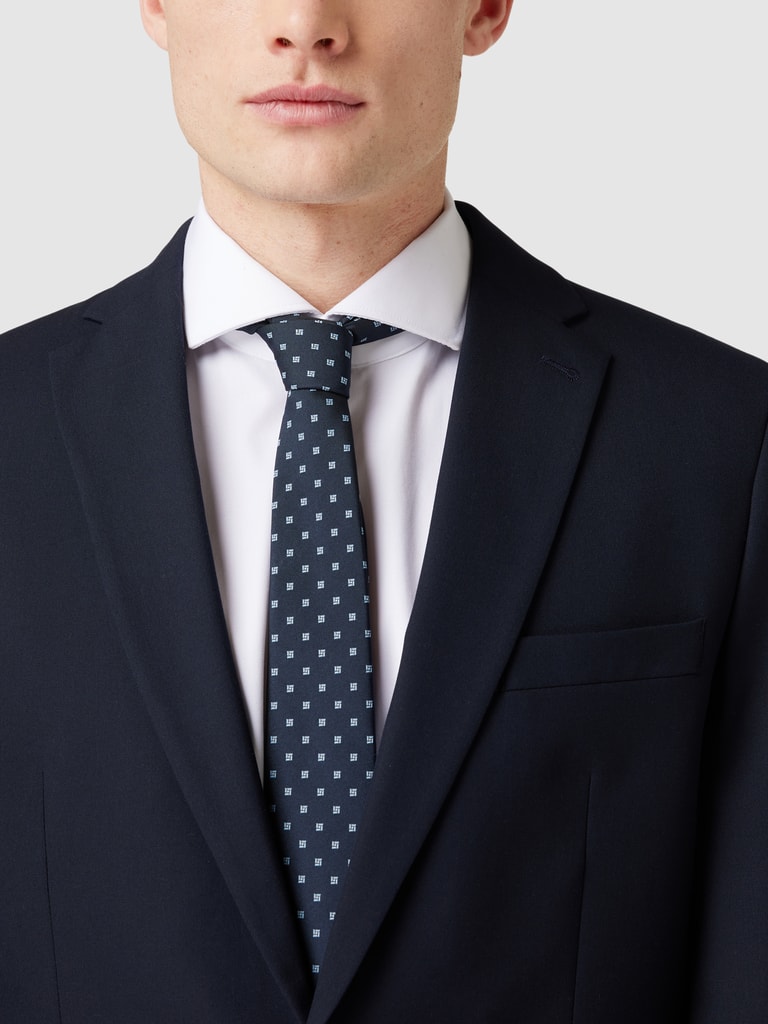 BOSS Krawatte mit Allover-Muster Modell 'Tie' (marine) online kaufen