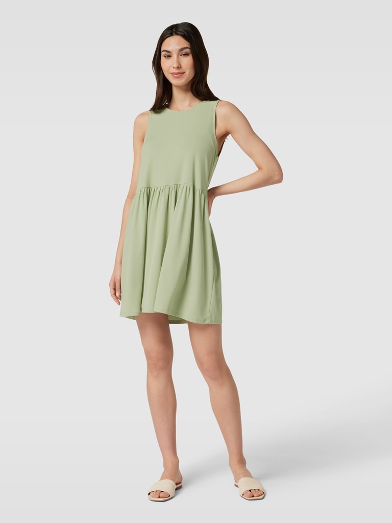 Vero Moda Mini-jurk in fijnriblook, model 'MADI' in lindegroen online ...