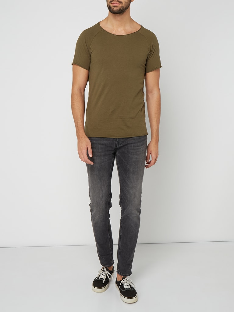 REVIEW Longer Fit Shirt mit Raglanärmeln (oliv) online kaufen