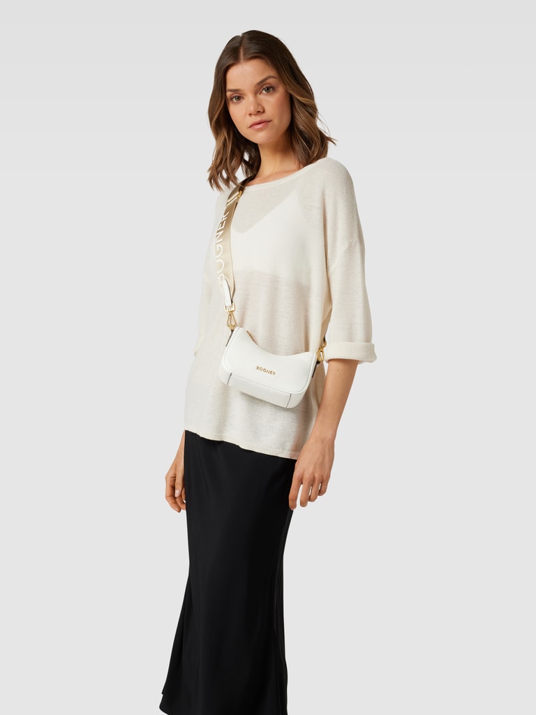 BOGNER Hobo Bag mit Strukturmuster Modell 'lora' (weiss) online kaufen