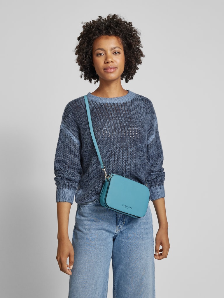 LIEBESKIND BERLIN Lederhandtasche mit Label-Print Modell 'Luka Harris' (schilf) online kaufen