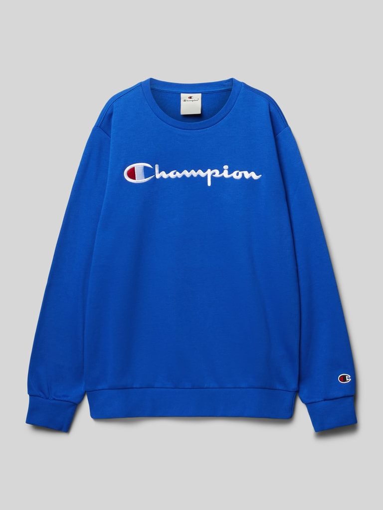 CHAMPION Sweatshirt mit Label-Stitching (royal) online kaufen