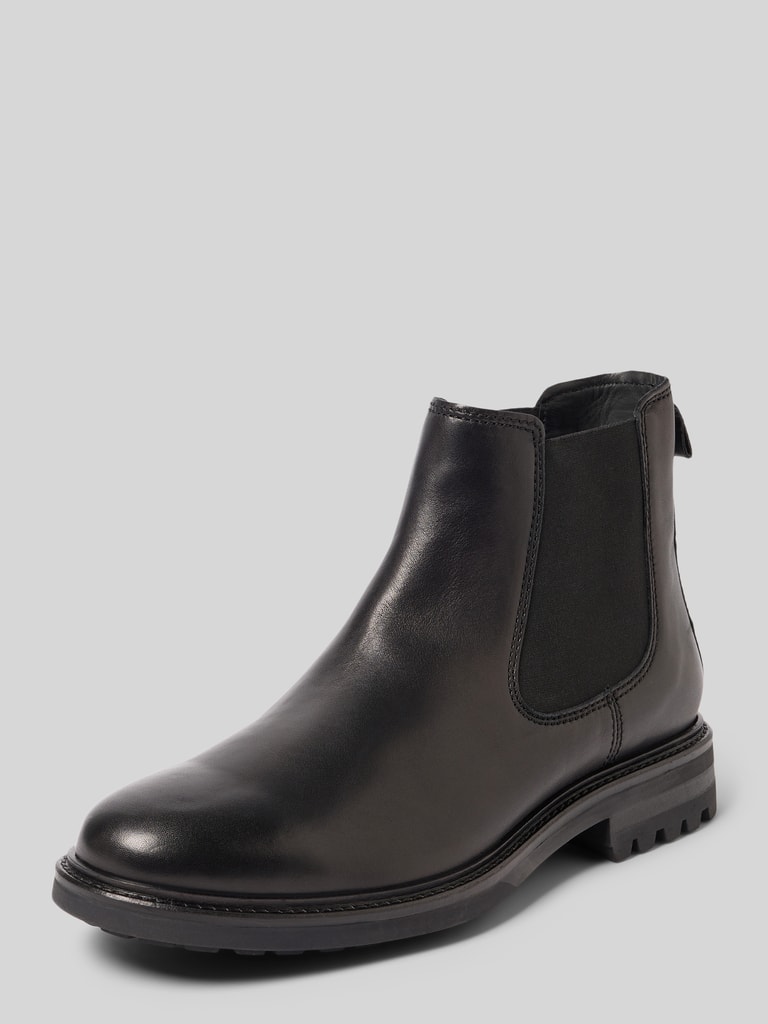 Marc O'Polo Chelsea Boots aus Rindsleder mit elastischem Einsatz Modell 'RONY' (black) online kaufen