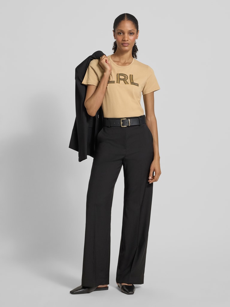 Lauren Ralph Lauren T-Shirt mit Stitching und Rundhalsausschnitt Modell ...