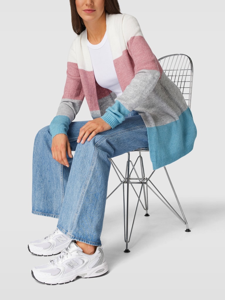Montego Cardigan mit Colour-Blocking-Design (lagune melange) online kaufen
