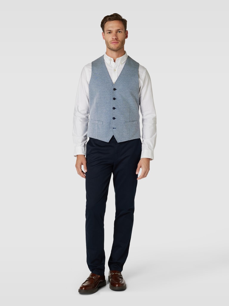 MCNEAL Gilet in gemêleerde look, model 'ANDREW' in blauw online kopen | P&C