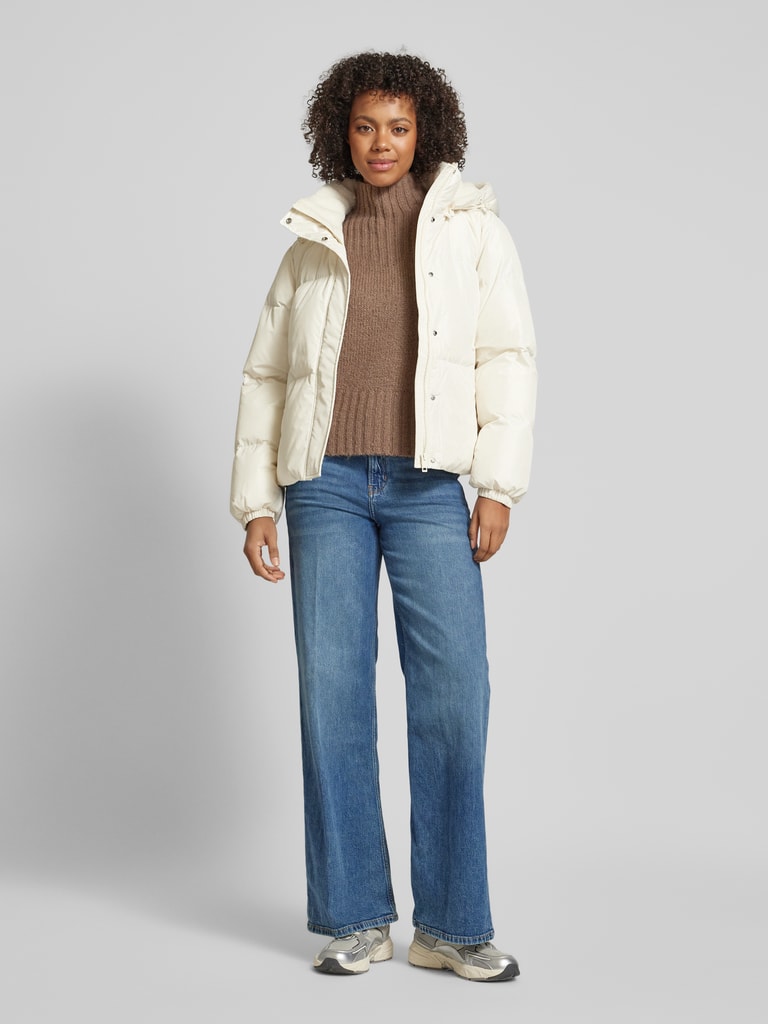 Kup online OPUS Kurtka pikowana z kapturem model ‘Haide’ (złamany biały)