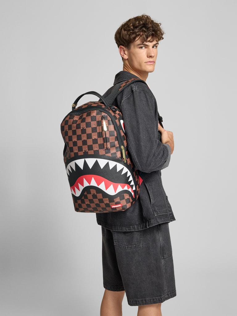 Sprayground Rucksack mit Label-Badge Modell 'Peeking Character ...