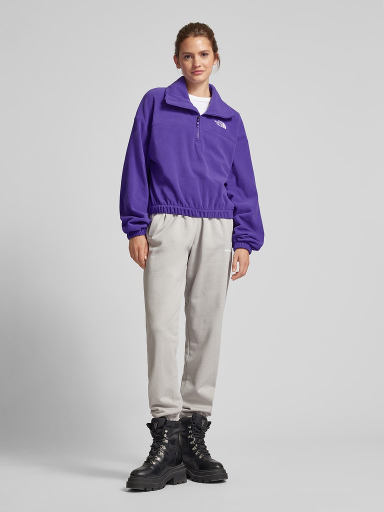 The North Face Cropped Sweatshirt mit Stehkragen Modell "Glacier" (lila ...