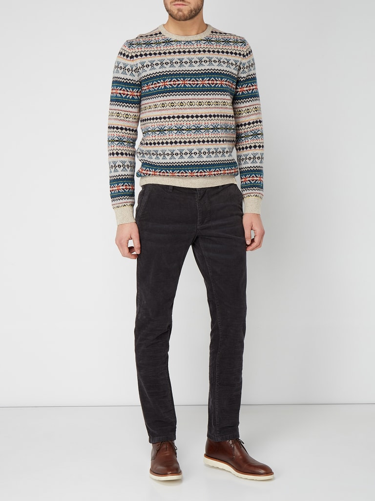 MC NEAL Slim Fit Cordhose mit Stretch-Anteil (dunkelgrau) online kaufen