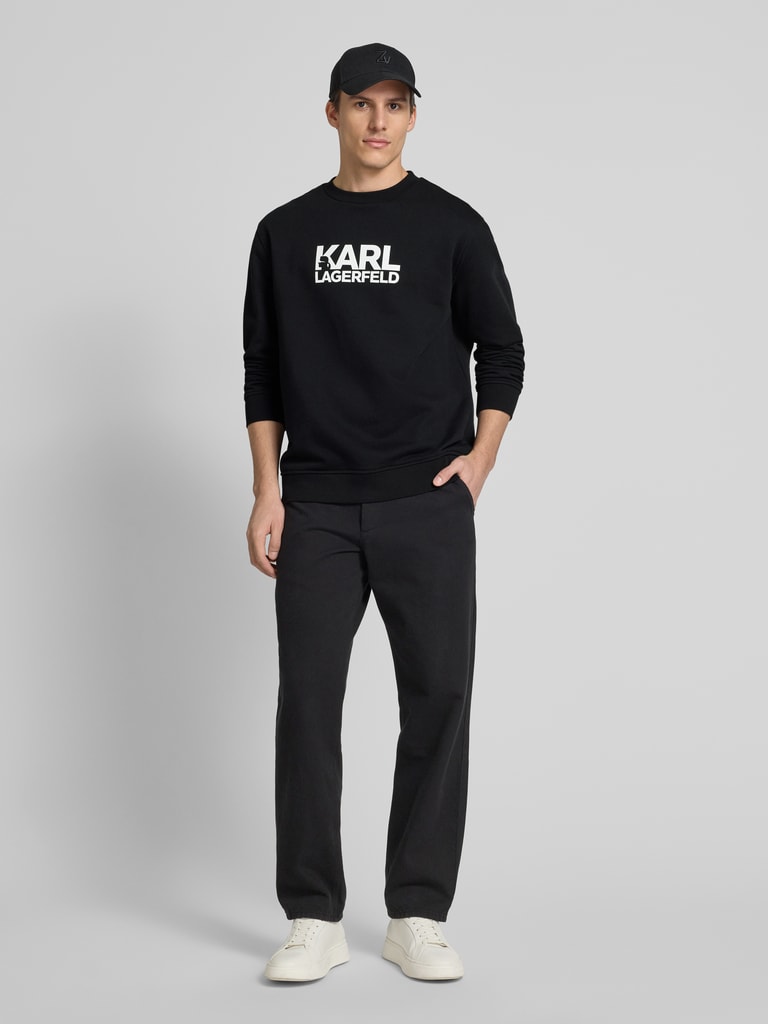 Karl Lagerfeld Sweatshirt mit Label-Print (black) online kaufen