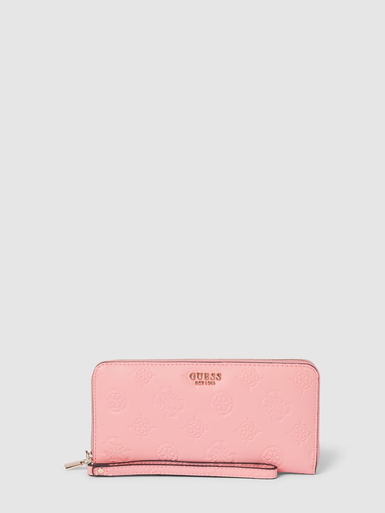 Guess Portemonnaie mit Strukturmuster Modell 'GALERIA' (pink) online kaufen