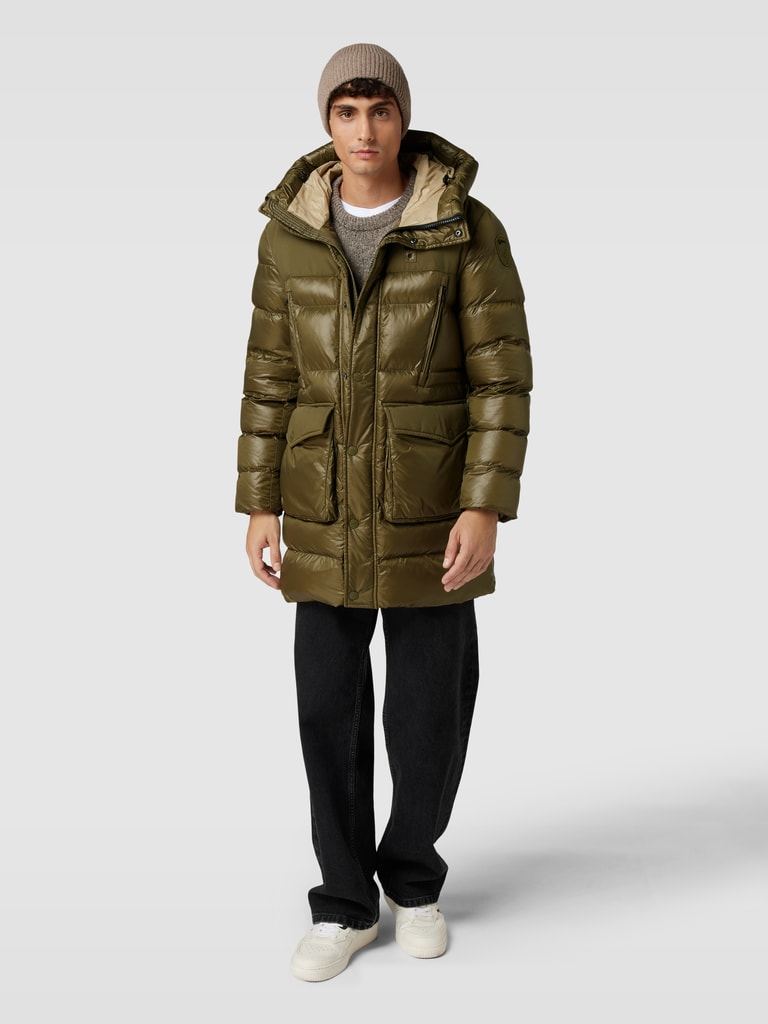 Blauer Usa Parka mit Kapuze (oliv) online kaufen