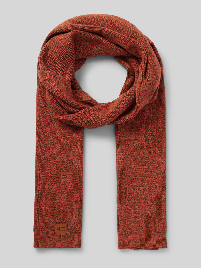 camel active Schal mit Label-Patch (rostrot melange) online kaufen