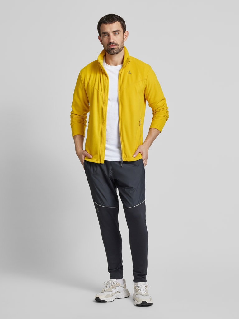 Schöffel Fleecejack met logostitching, model 'Qutang' in geel online ...