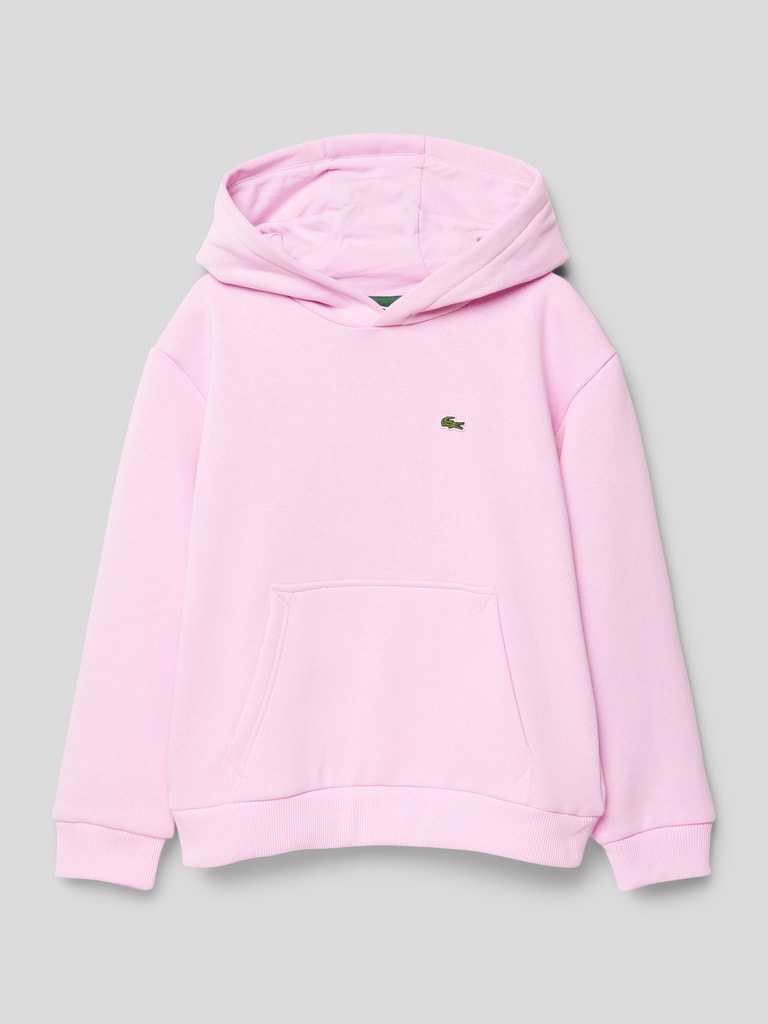 Lacoste Hoodie met logostitching in roze online kopen | P&C