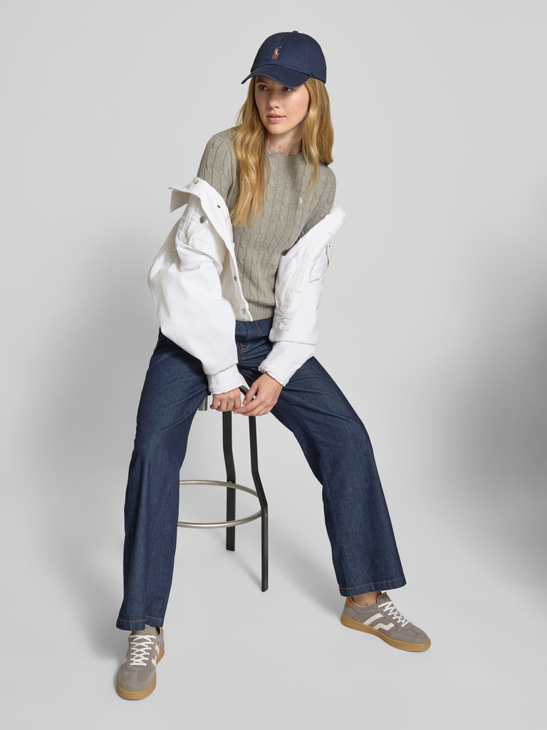 Polo Ralph Lauren Strickpullover mit Zopfmuster Modell 'JULIANNA ...