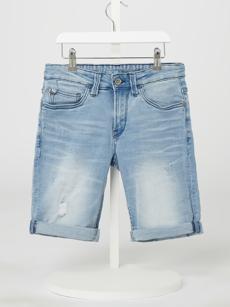 GARCIA Regular Fit Jeansshorts mit Stretch-Anteil Modell 'Lazlo' (jeansblau) online kaufen