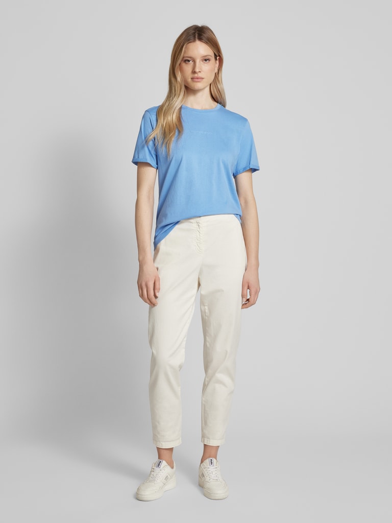 MSCH Copenhagen T-Shirt mit Label-Print Modell 'Terina' (hellblau ...