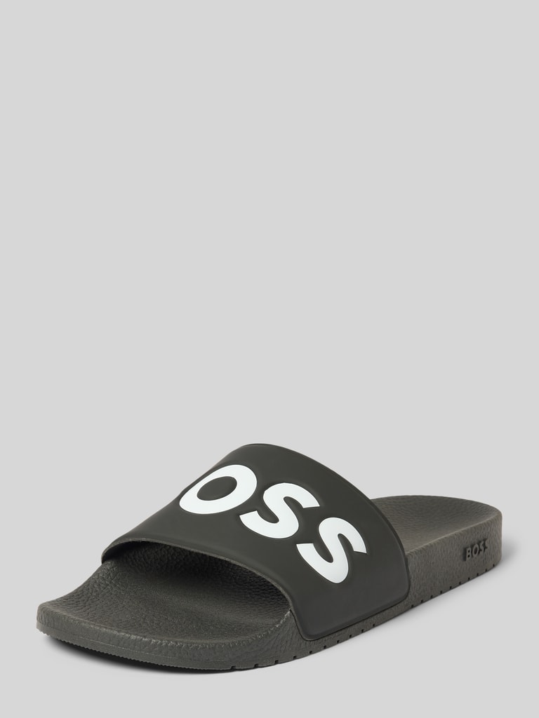 BOSS Slides mit Label-Print Modell 'Aryeh' (black) online kaufen
