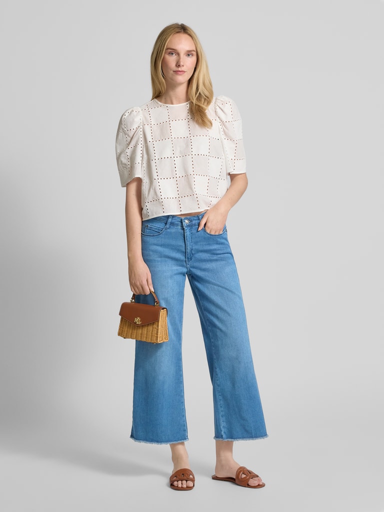 MAC Wide Leg Jeans mit verkürztem Schnitt Modell 'Dream' (dunkelblau ...