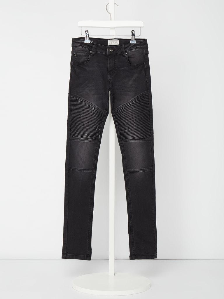 Review for Teens Slim Fit Jeans im Biker-Look (black) online kaufen