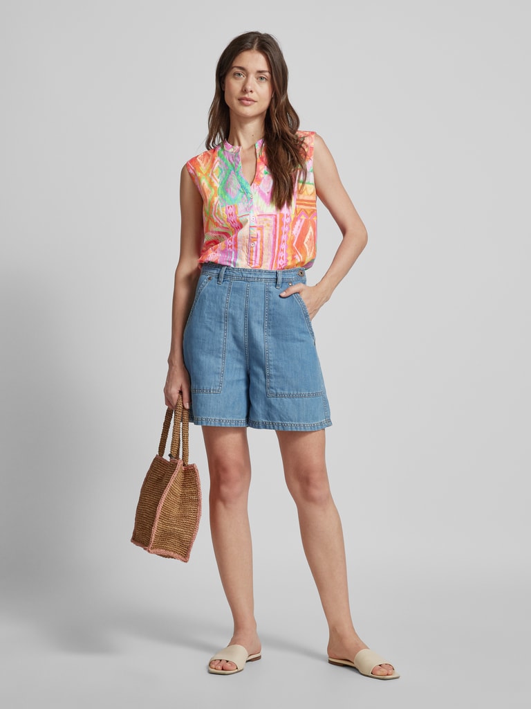 Emily Van den Bergh Blusentop mit Allover-Muster Modell 'Multi Aqua ...