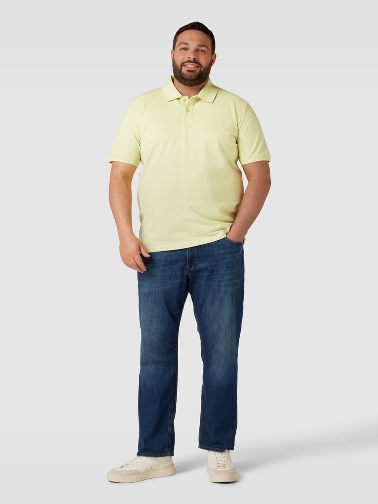 S.Oliver Plus PLUS SIZE Poloshirt mit Label-Stitching (hellgruen ...