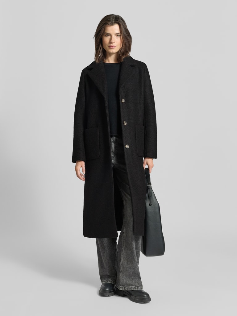 ICHI Mantel mit Reverskragen und aufgesetzten Taschen (black) online kaufen