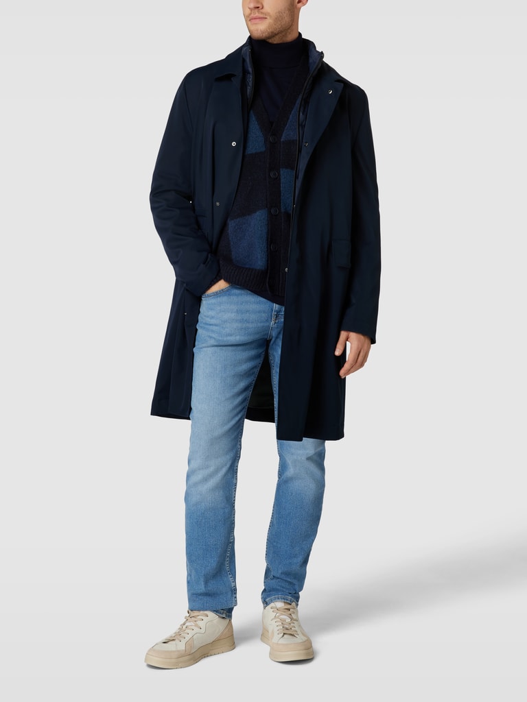 BOSS Mantel mit Reißverschluss Modell 'Jared' (marine) online kaufen