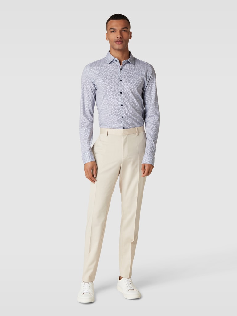 Desoto Regular Fit Business-Hemd mit Allover-Muster Modell 'Kent ...