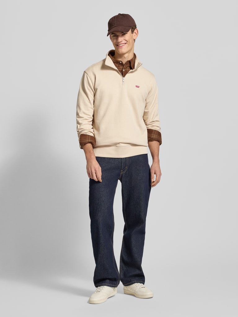 Levi's® Regular Fit Troyer mit Label-Detail (beige) online kaufen