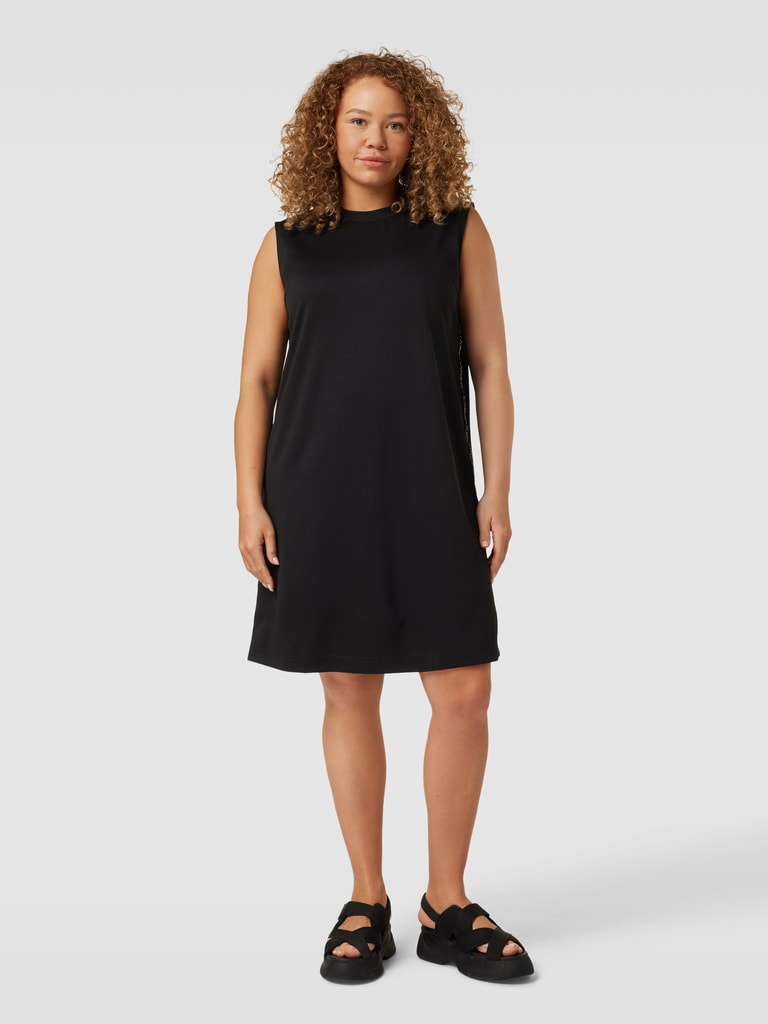 CK Jeans Plus PLUS SIZE knielanges Kleid mit Rundhalsausschnitt (black ...