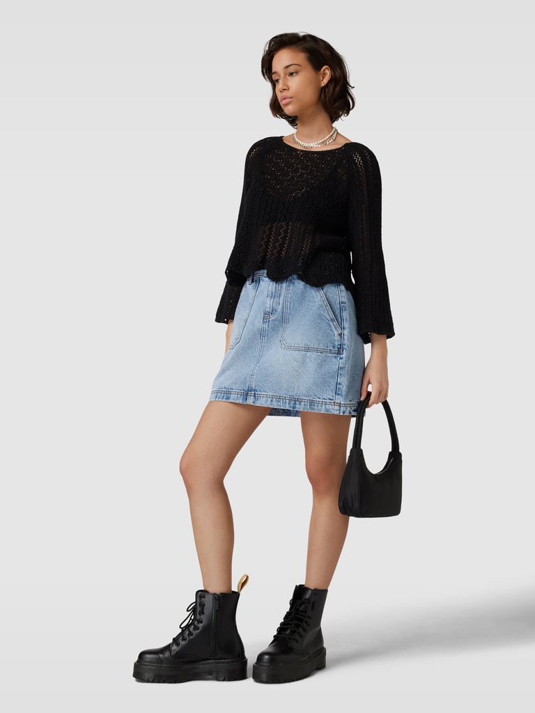 Noisy May Jeansrock mit aufgesetzten Taschen Modell 'REGINA' (hellblau ...