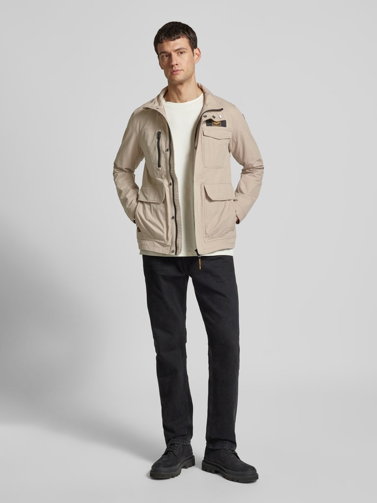 PME Legend Jacke mit Label-Badge Modell 'FUTURA' (beige) online kaufen