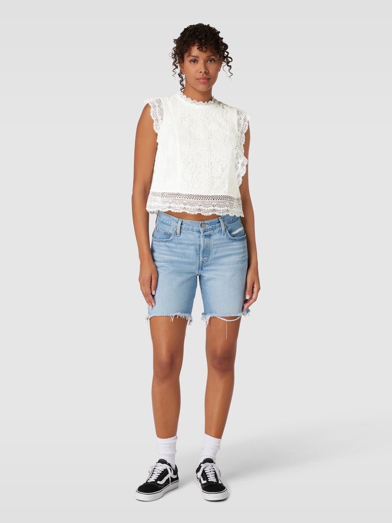 ONLY Pullunder mit Lochmuster Modell 'KARO' (offwhite) online kaufen