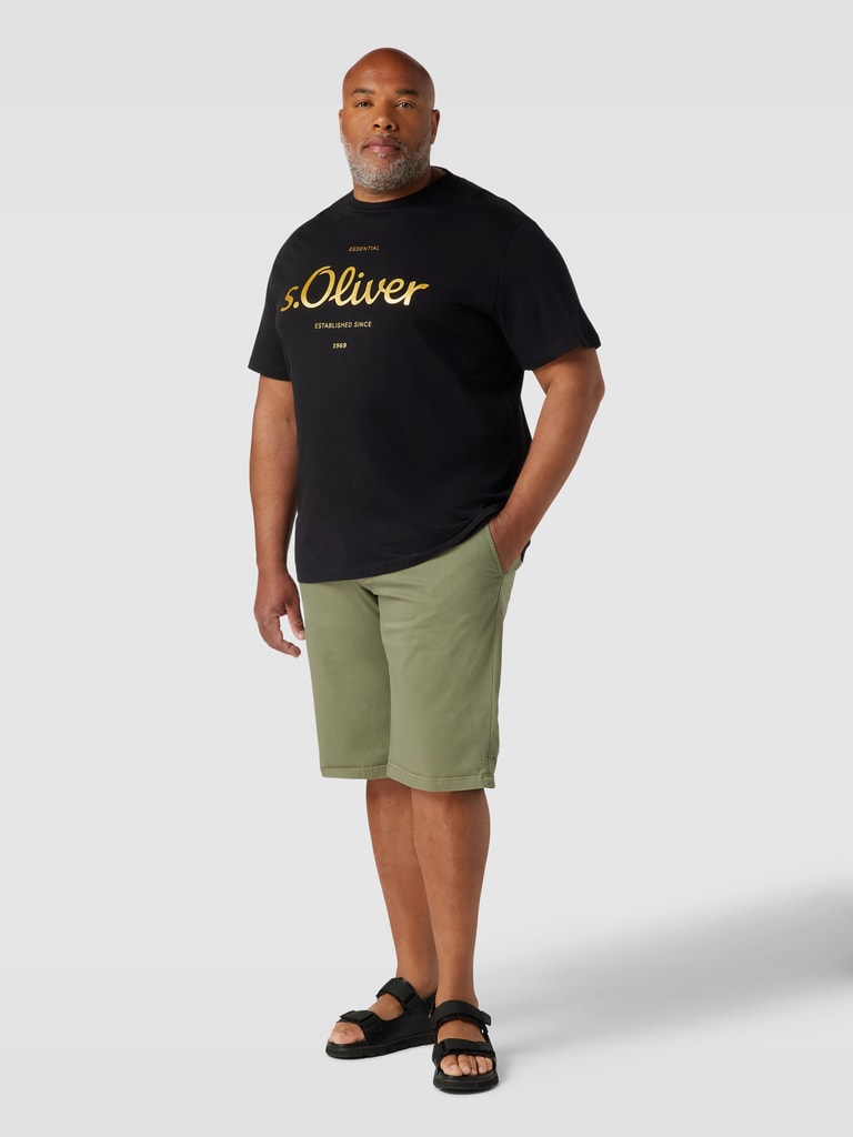 S.Oliver Plus PLUS SIZE T-Shirt mit Label-Print (black) online kaufen