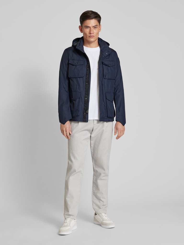 Blauer Usa Jacke mit Stehkragen (marine) online kaufen