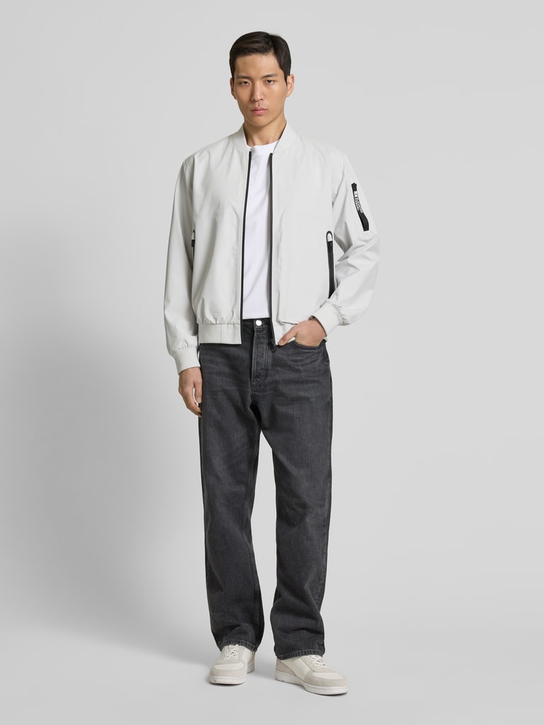 s.Oliver RED LABEL Regular Fit Blouson mit Stehkragen (hellgrau) online ...