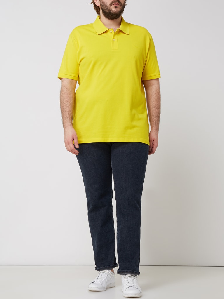 S.Oliver Plus PLUS SIZE Poloshirt aus Baumwolle (gelb) online kaufen