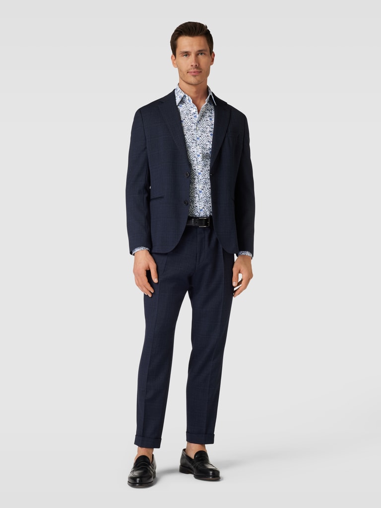 Jake*s Freizeithemd mit Allover-Muster (weiss) online kaufen