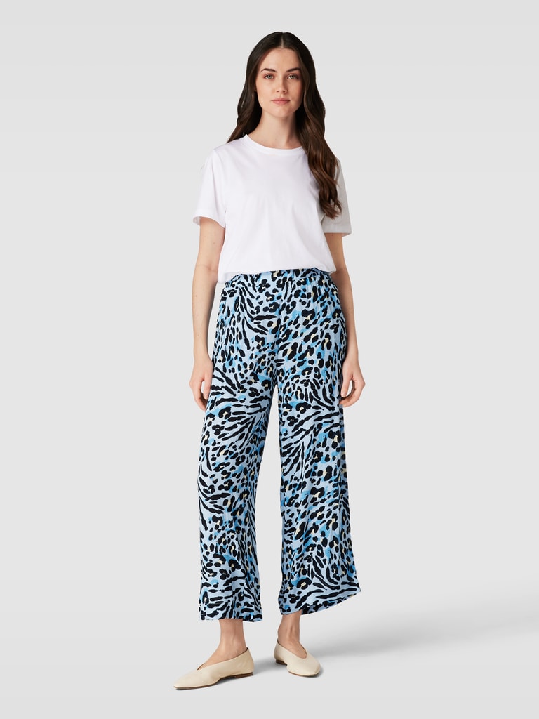 ICHI Stoffhose in verkürzter Passform Modell 'Marrakech' (bleu) online kaufen