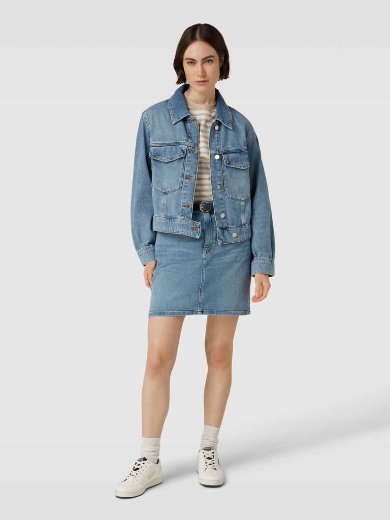 Gant Kort jeansjack met borstzakken in blauw online kopen | P&C