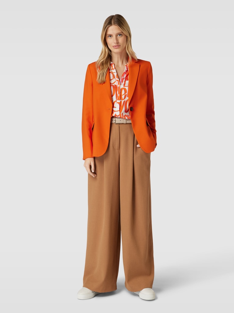 Emily Van den Bergh Overhemdblouse van viscose met opstaande kraag in ...