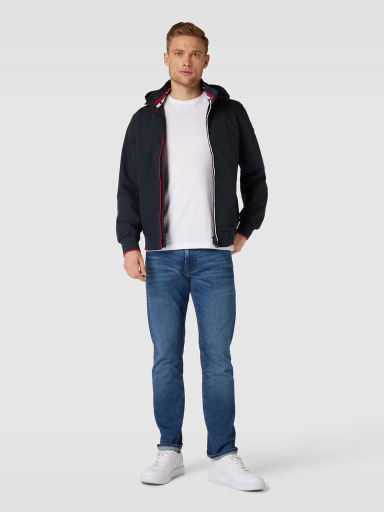 Wellensteyn Functioneel jack met opstaande kraag, model 'COLLEGE' in marineblauw online kopen | P&C