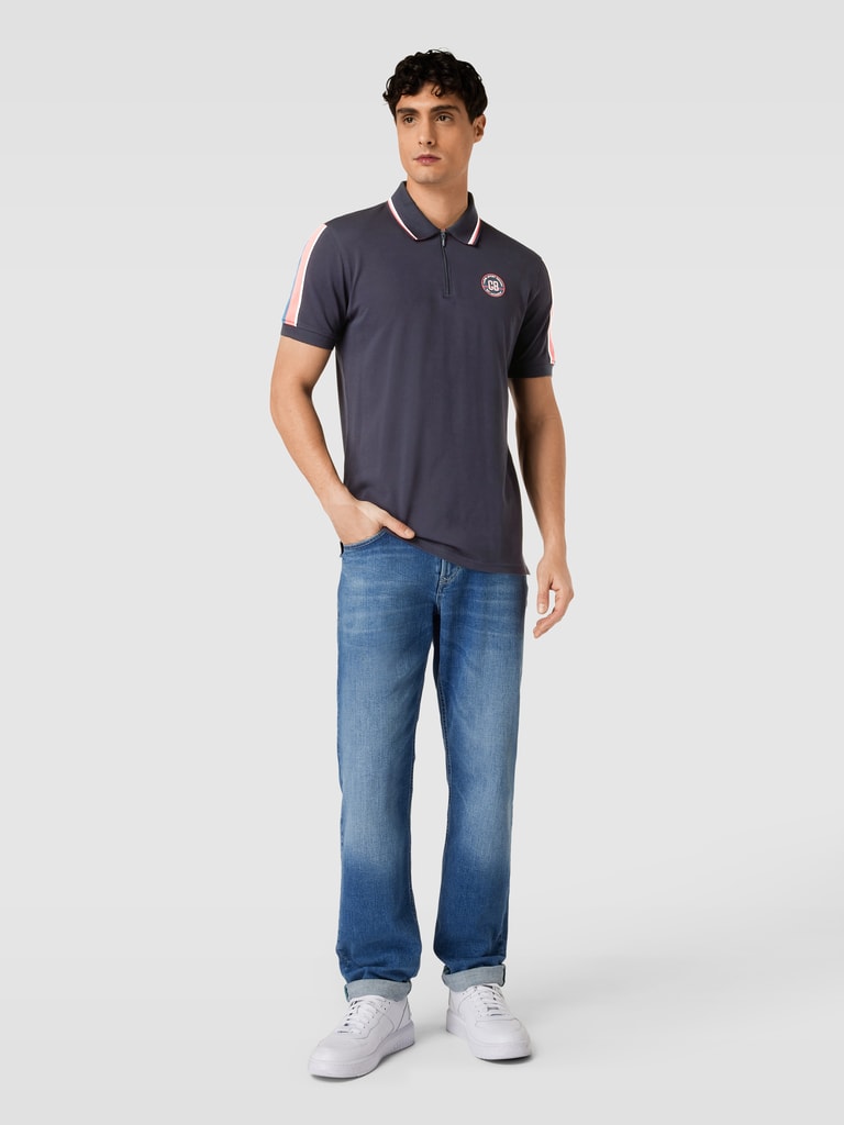 Christian Berg Men Regular Fit Poloshirt mit Label-Print (marine ...