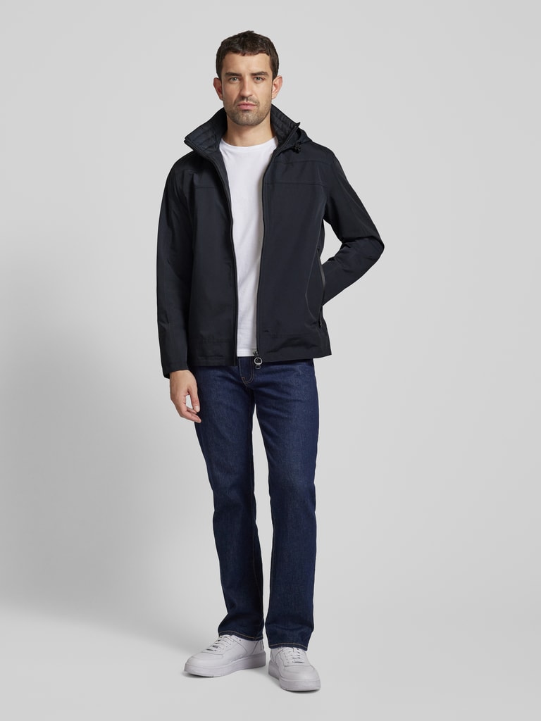 Wellensteyn Regular fit functioneel jack met opstaande kraag, model 'SPORTMANN' in marineblauw ...