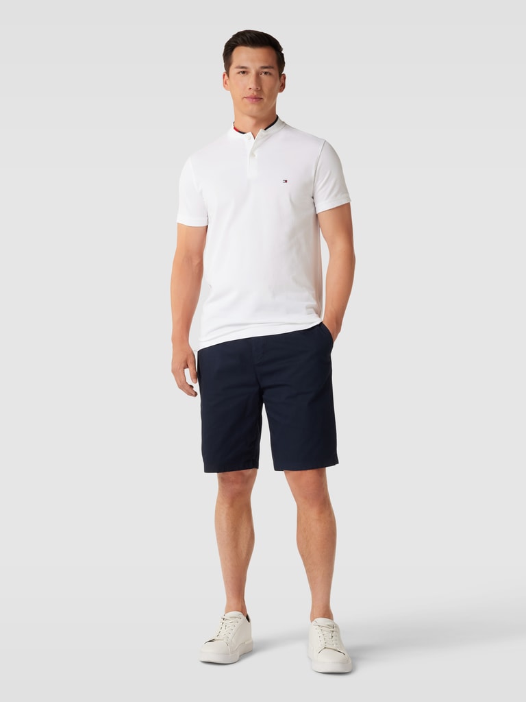 Tommy Hilfiger Poloshirt mit Label-Kontraststreifen Modell 'MAO COLLAR ...