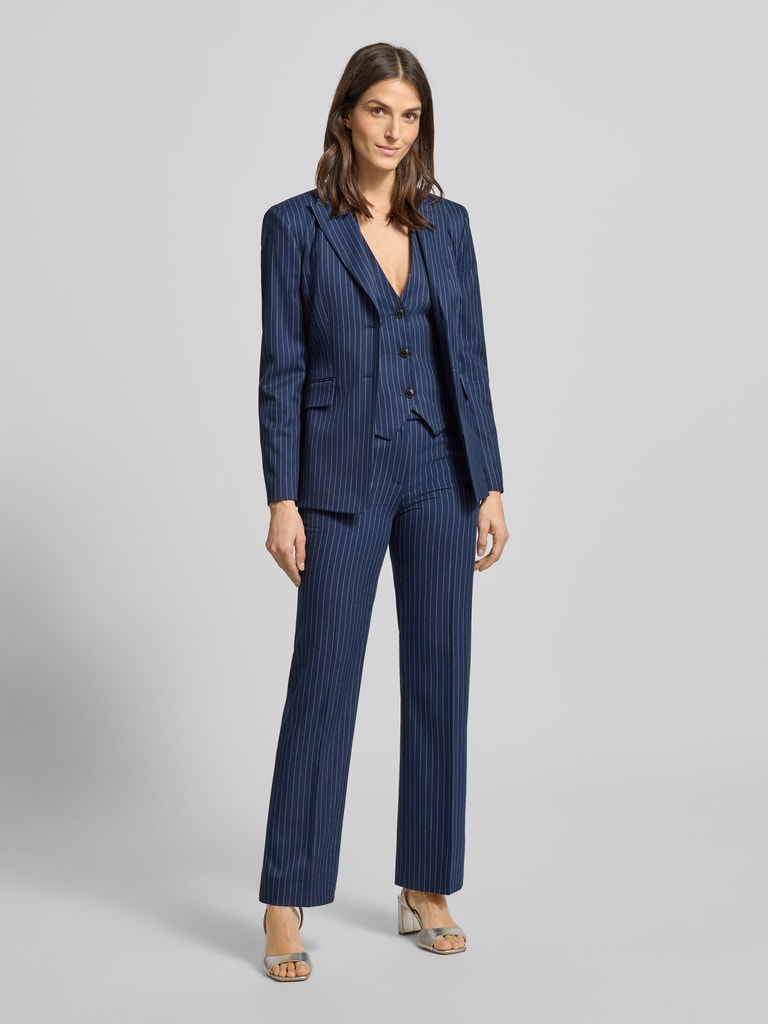 Kup online HUGO Kamizelka garniturowa o kroju slim fit z mieszanki ...